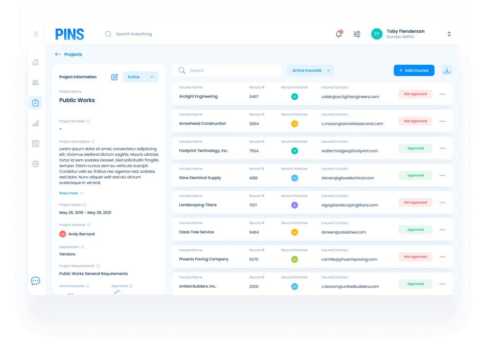 Insurance Tracking for Public Agencies